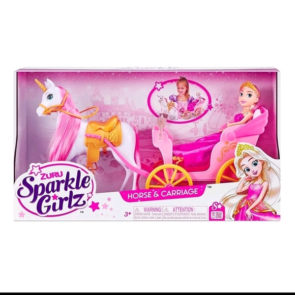 Zuru | Toys | Zuru Sparkle Girlz Princess Fashion Doll Whorse Carriage ...